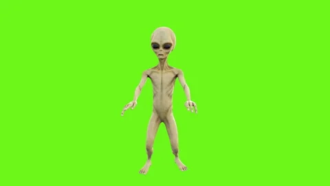 Alien dancing. Loopable animation on gre... | Stock Video | Pond5