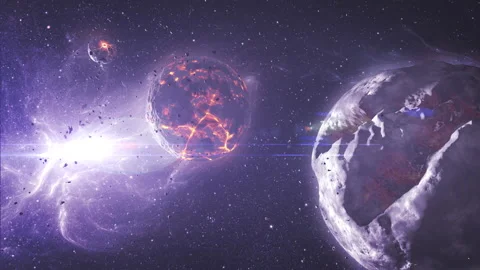 Alien dead planets in the universe, 4K | Stock Video | Pond5