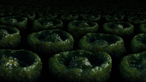 Alien Egg Sacks With Slimy Creatures Mov... | Stock Video | Pond5