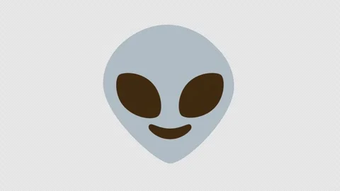Alien Emoji Animated on a Transparent Ba... | Stock Video | Pond5