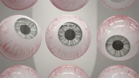 Alien eyes, eyeballs observing, looking ... | Stock Video | Pond5
