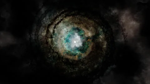Alien galactic cosmic object in space, m... | Stock Video | Pond5