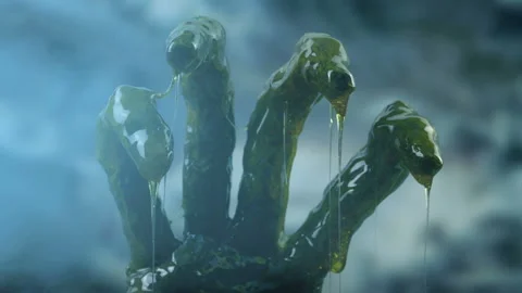 Alien Hand Appears In Spaceship With Smo... | Stock Video | Pond5