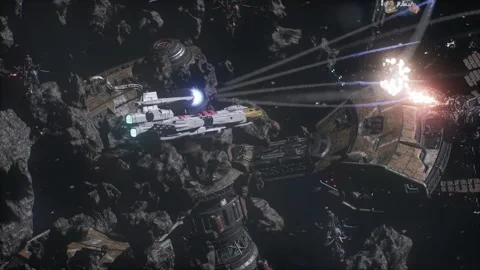 Alien Invasion In The Sci-fi Space Comba... | Stock Video | Pond5