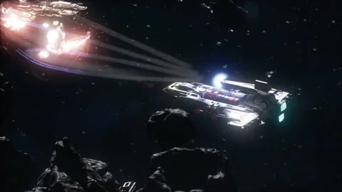 Alien Invasion In The Space Battle for F... | Stock Video | Pond5