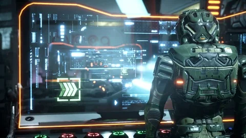 Alien Laboratory Activates Advanced Robo... | Stock Video | Pond5