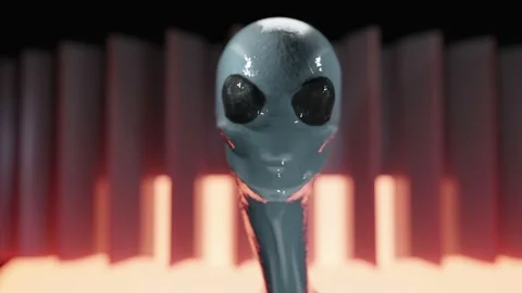 alien looking head | Stock Video | Pond5