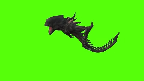 Alien monster Bite Green Screen Animatio... | Stock Video | Pond5