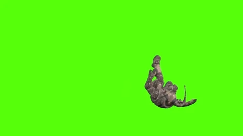 Alien Monster Dodge Left Green Screen An... | Stock Video | Pond5