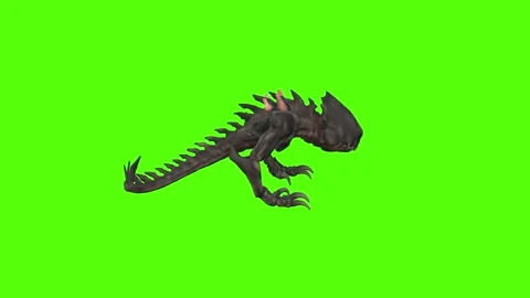 Alien monster Idle Green Screen Animatio... | Stock Video | Pond5
