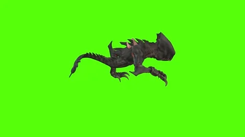 Alien monster Running Green Screen Anima... | Stock Video | Pond5