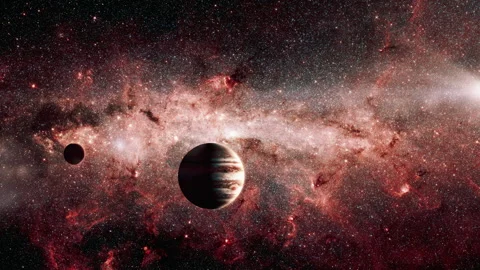 Alien Planets In Galactic Center Milky W... | Stock Video | Pond5