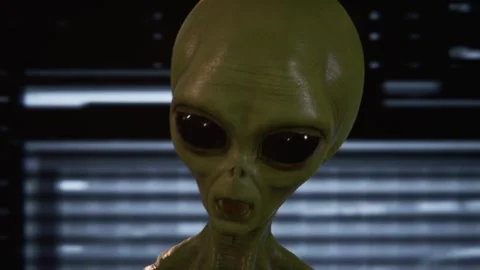 An alien teacher explains futuristic tec... | Stock Video | Pond5