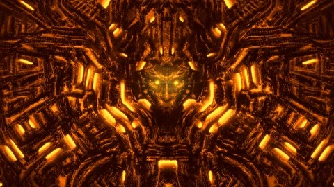 Alien wall with bas-relief and protrudin... | Stock Video | Pond5