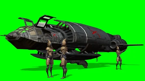 Spaceship Landing On Green Screen Stock Videos – Royalty-Free HD & 4K ...