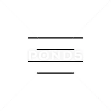 Align, format, text, middle icon. Element of text and sign for mobile ...