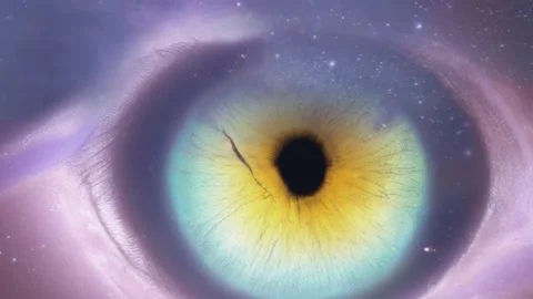 All Seeing eye in space looping video ba... | Stock Video | Pond5