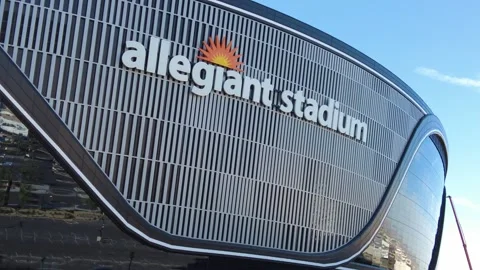 Allegiant Stadium Logo Where The Raiders... | Stock Video | Pond5