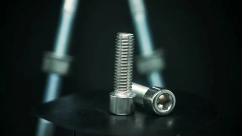 Allen Key Bolts With Hexagonal Socket Ro... | Stock Video | Pond5