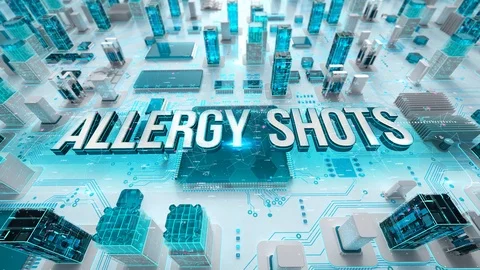 Allergy Shots with medical digital techn... | Stock Video | Pond5