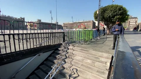 Almost empty city centre of Mexico City ... | Stock Video | Pond5