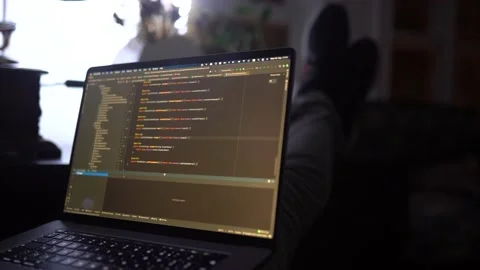 Alone Hacker Male Sleeping Near Computer... | Stock Video | Pond5