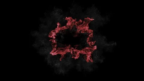 Alpha smoke explosion shock wave and red... | Stock Video | Pond5
