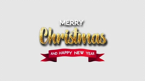 Alpha text of merry christmas and happy ... | Stock Video | Pond5