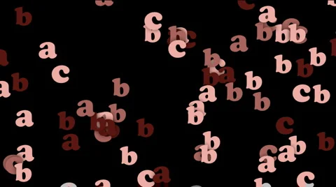 Alphabet abc cartoon letter character wo... | Stock Video | Pond5