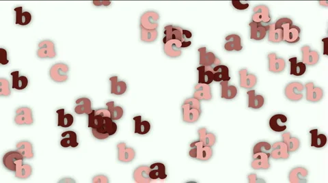 Alphabet abc cartoon letter character wo... | Stock Video | Pond5