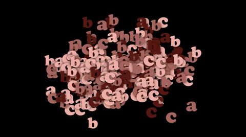 Alphabet abc cartoon letter character wo... | Stock Video | Pond5