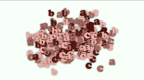 Alphabet abc cartoon letter character wo... | Stock Video | Pond5