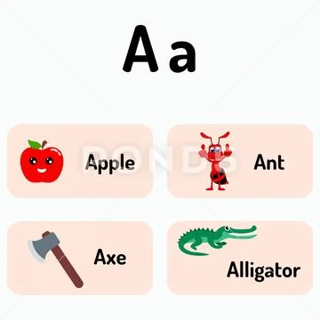 Alphabet A. Alphabets for children. Education. A Alphabet ~ Clip Art ...