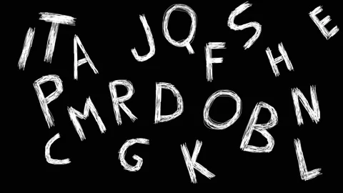 Alphabet appears in stop motion | Stock Video | Pond5