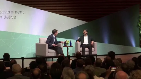 Alphabet CEO Pichai 'deeply committed' t... | Stock Video | Pond5