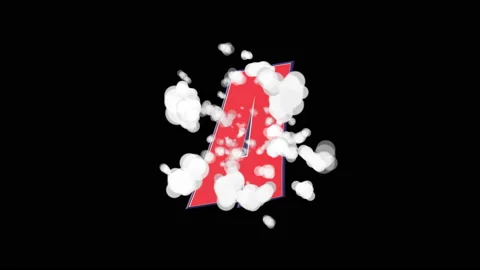 A Alphabet Comic Letter, with Alpha Matt... | Stock Video | Pond5