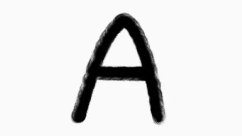 Alphabet Letter A Hand Drawn Animation W... | Stock Video | Pond5
