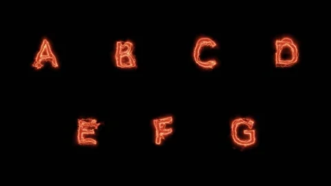 Alphabet Letters Abstract Animation Set ... | Stock Video | Pond5