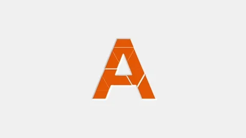 Alphabet Logo Letter A Animation | Stock Video | Pond5