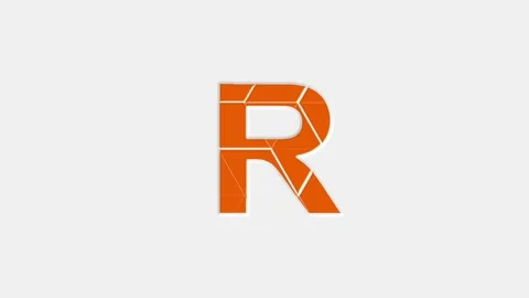 Alphabet Logo Letter R Animation | Stock Video | Pond5