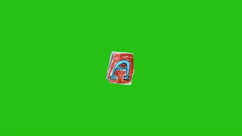 Alphabet A- Ransom note Animation paper ... | Stock Video | Pond5