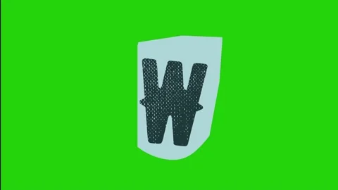 Alphabet W - Ransom note Animation paper... | Stock Video | Pond5