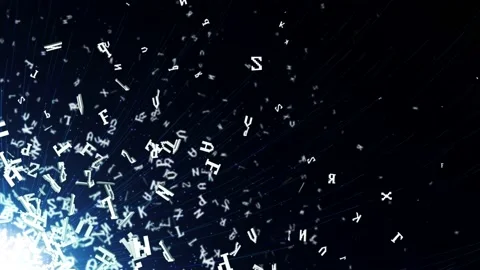 Alphabetical LETTERS Animation, Backgrou... | Stock Video | Pond5