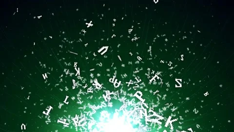 Alphabetical LETTERS Animation, Backgrou... | Stock Video | Pond5