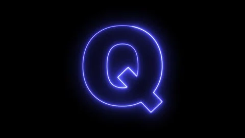 Alphabets Q neon animation, Capital alph... | Stock Video | Pond5