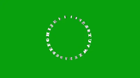 Alphabets spinning in circular path with... | Stock Video | Pond5