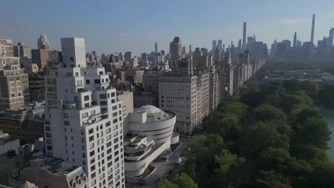 alt flying clockwise reveal of Central P... | Stock Video | Pond5