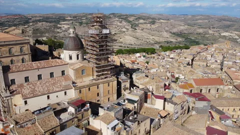 alt flying counter clockwise around famo... | Stock Video | Pond5