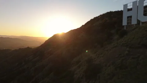 Sunset Hollywood Sign Stock Video Footage | Royalty Free Sunset ...