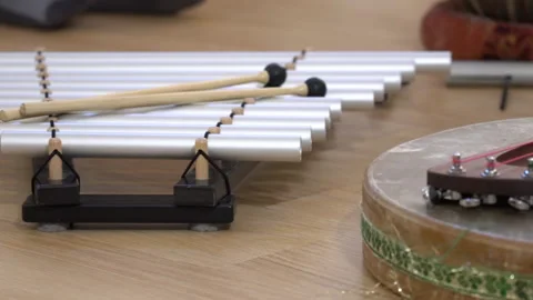 Alternative musical instruments that are... | Stock Video | Pond5